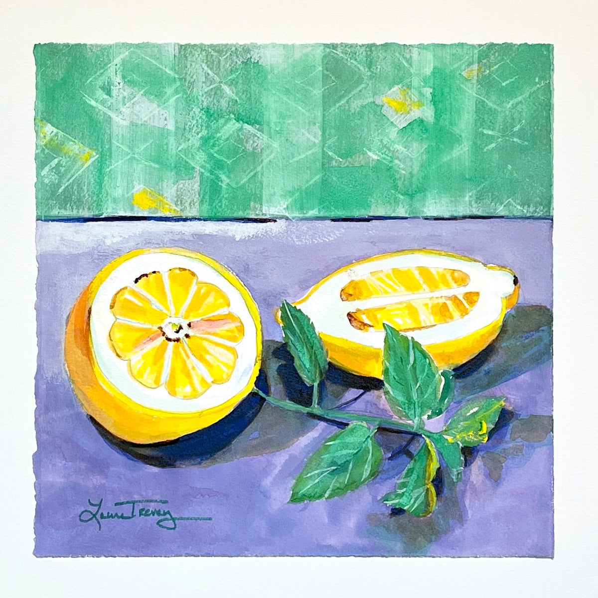 Lemony Fresh 10x10 Laura Trevey Original Artwork