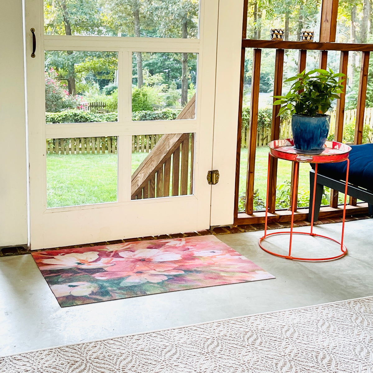 Blushing Happy Welcome Mat - Laura Trevey Door Mats
