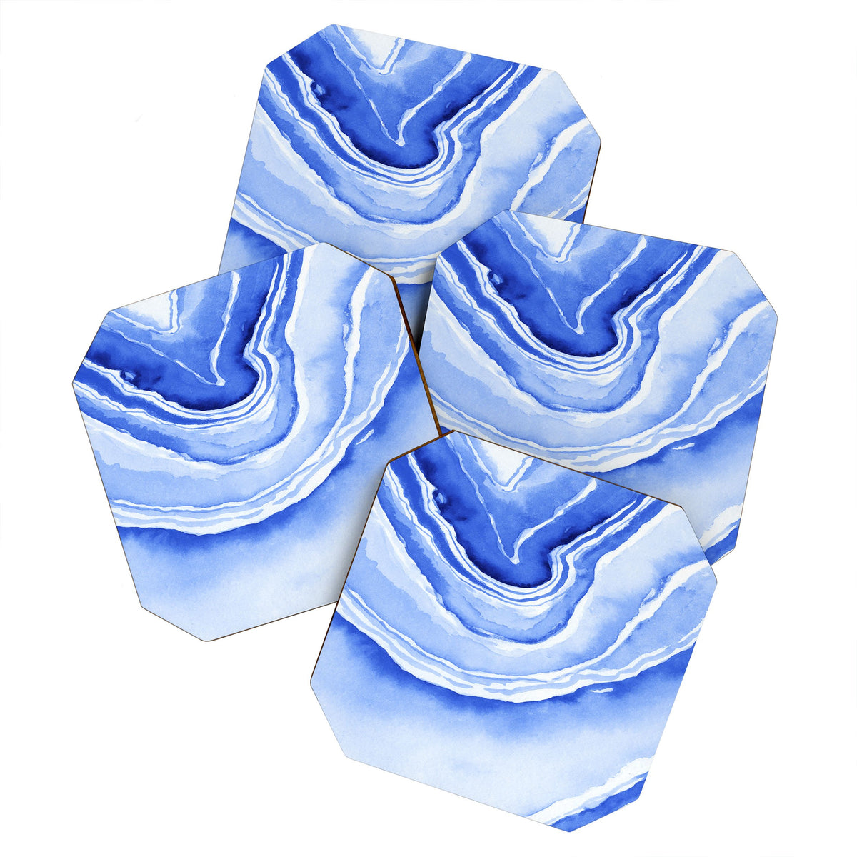 Blue Lace Agate Coaster Set - Laura Trevey Lifestyle